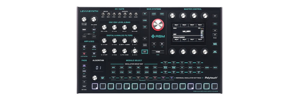 ASM Leviasynth: Neuer Hybrid-Synthesizer - KEYBOARDS / SOUND & RECORDING
